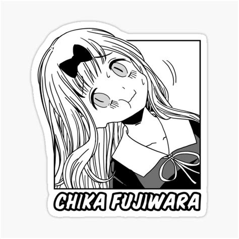 Pegatina Chika Fujiwara El Amor Es Guerra De Mangamoon Redbubble