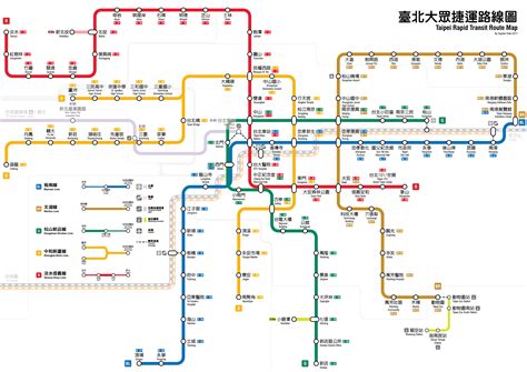 Modified Taipei Metro Map Updated 2019 On Behance