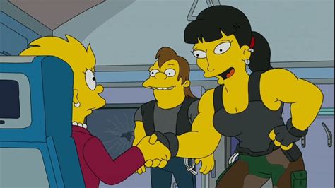 Female Muscle Clip 43 The Simpsons Rottweiler Nelson Girlfriend Youtube