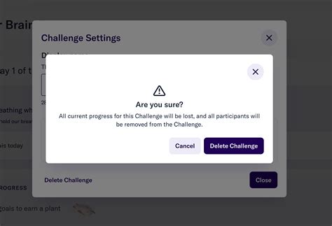 Deleting A Private Challenge Thrive Global FAQ