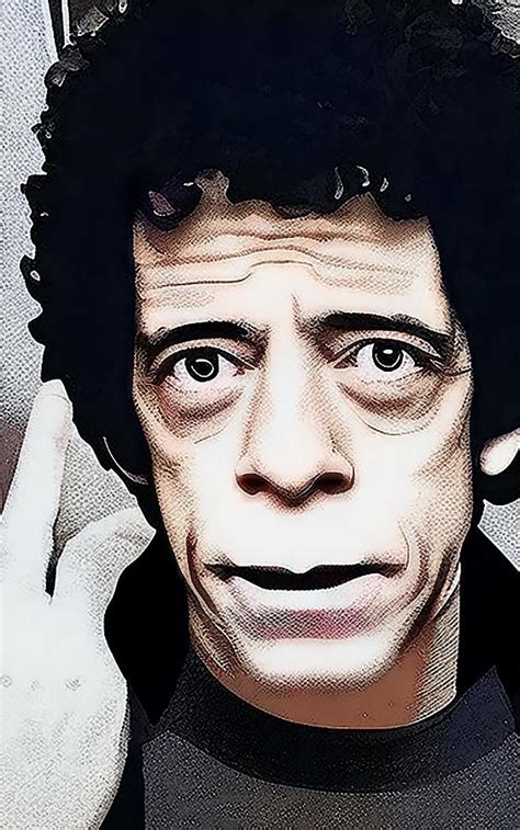 Lou Reed Singer Digital Art By Edgar Dorice Pixels