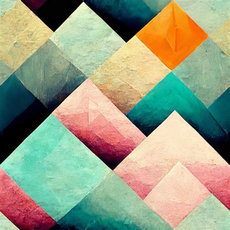 Premium Photo Seamless Pattern Abstract Triangular Shapes Ai Generative