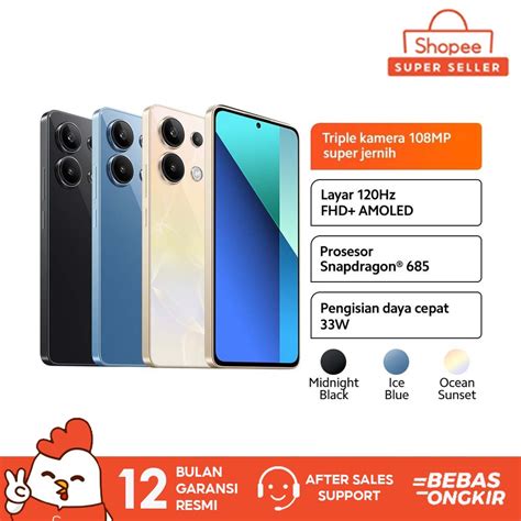 Jual Xiaomi Redmi Note G Gb Gb Garansi Resmi Xiaomi Indonesia Shopee Indonesia