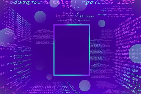Premium Photo Abstract Glowing Purple Coding Programming Background