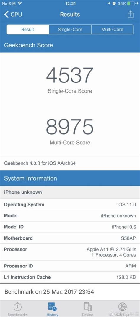 IPhone Smokes Samsung Galaxy S In Leaked Geekbench Performance Tests