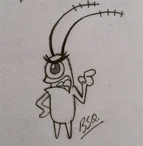 Plankton Spongebob Drawing