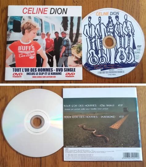 DVD SINGLE CELINE DION Jean Jacques Goldman TOUT L OR DES HOMMES