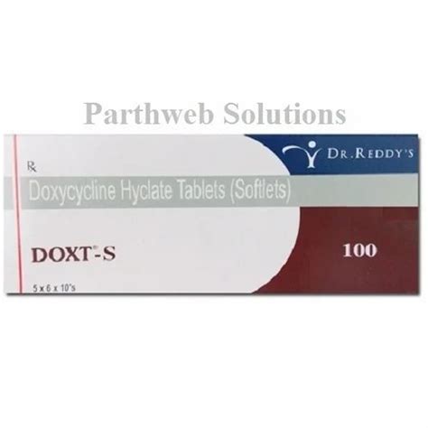 Doxt S Doxycycline Hyclate 100mg Tablets At ₹ 75 5 Box Kharadi Pune
