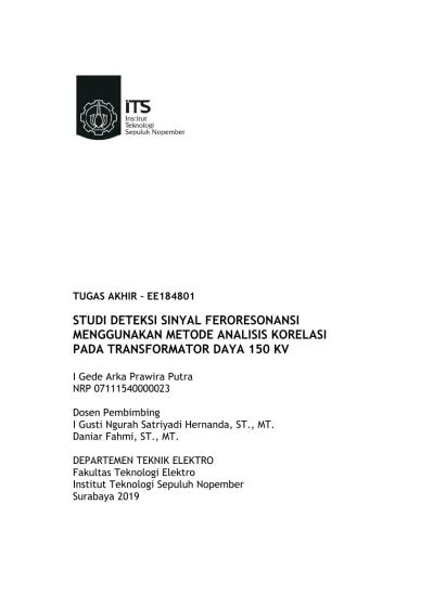 Pada Transformator Daya 150 Kv