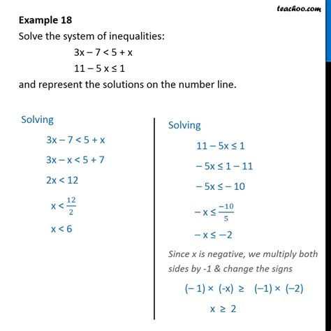 Example 18 Solve 3x 7