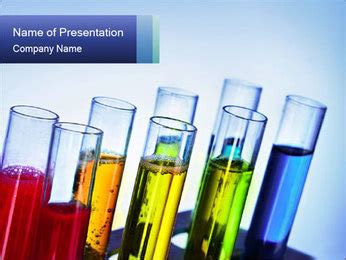 Colorful Lab Tubes PowerPoint Template Backgrounds Google Slides ID 0000089230