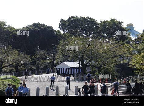 In der Nähe von Nippon Budokan am Morgen wo am 27 September 2022 in