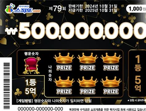 스피또1000 79회 출고율판매점 입고율 스피또1000 79회 당첨현황20240112 기준 복권 Zip 개꿀로또