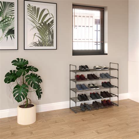 Rebrilliant Shoe Rack 5 Tier Shoe Organizer For Closet Bathroom