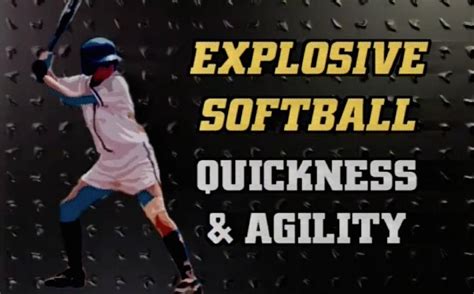 Explosive Softball Quickness And Agility Hoopsking
