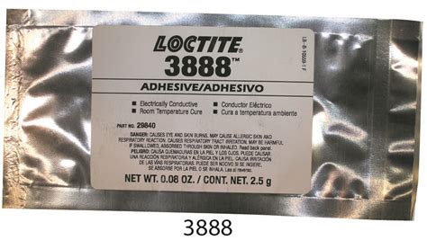3888 Loctite Adhesive Epoxy Silver