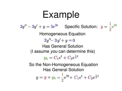 Ppt Non Homogeneous Equations Powerpoint Presentation Free Download