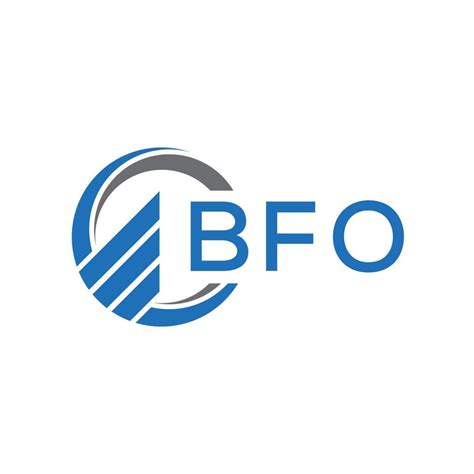 Bfo Plano Contabilidad Logo Diseño En Blanco Antecedentes Bfo Creativo
