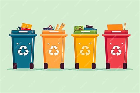 Segregación De Residuos Clasificación De Basura Por Material Y Tipo En