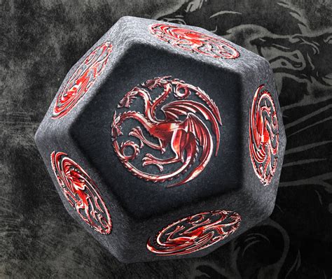 Dodecahedron Targaryen Dice By N0ave On Deviantart