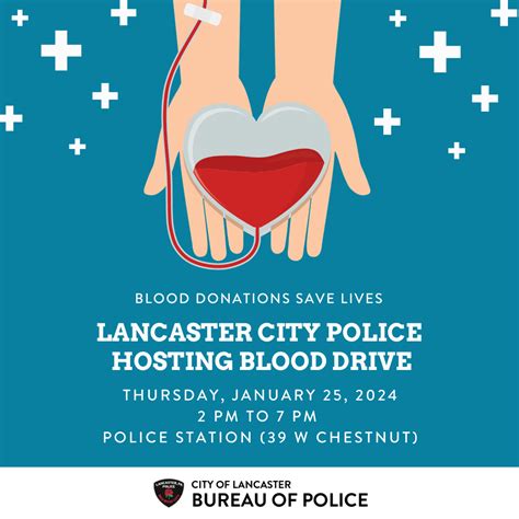 Lancaster City Bureau Of Police Hosting Blood Drive Lancaster City