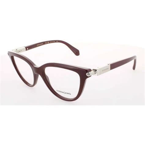 Women`s Eyeglasses Burgundy Acetatemetal Frame Sf2974 601 By Salvatore