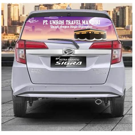 Jual Stiker Kaca Belakang Mobil Sticker One Way Oneway Sigra Sticker Mobil Kaca Belakang Toyota