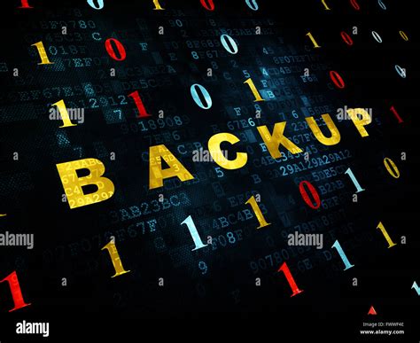 Software Concept Backup On Digital Background Stock Photo Alamy