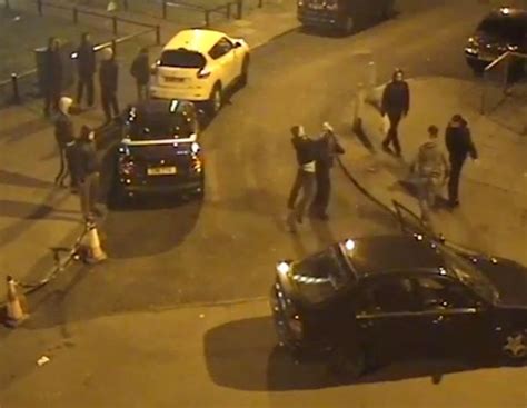 Gangs With Knives Machetes And Guns Involved In Brutal Street Brawl
