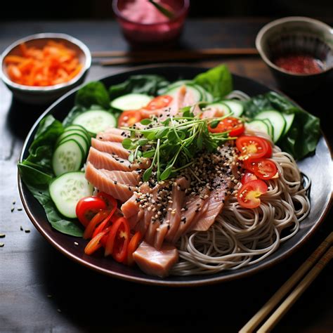 Sashimi Salad With Soba Noodles