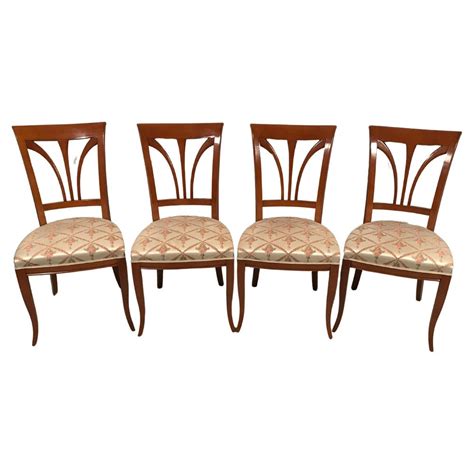 Biedermeier Style Dining Chairs 1980s Set Of 4 For Sale At Pamono