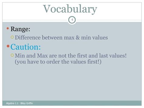 A Mean Median Mode Range Quartiles Lesson PPT