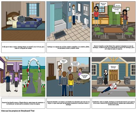 Crónica de una muerte anunciada Historieta Storyboard