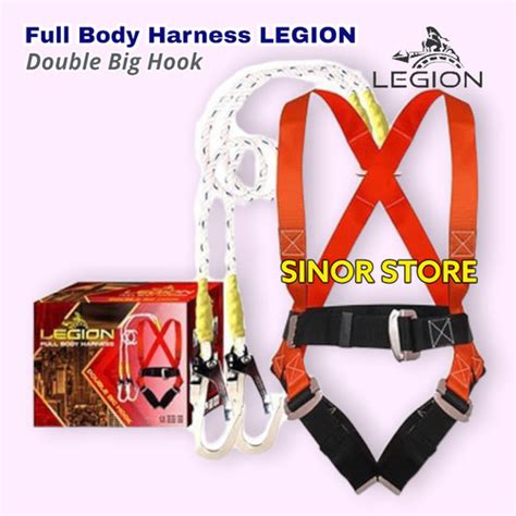 Jual Full Body Harness Double Big Hook LEGION Besar Sabuk Pengaman Safety DOUBLE BASIC Kab