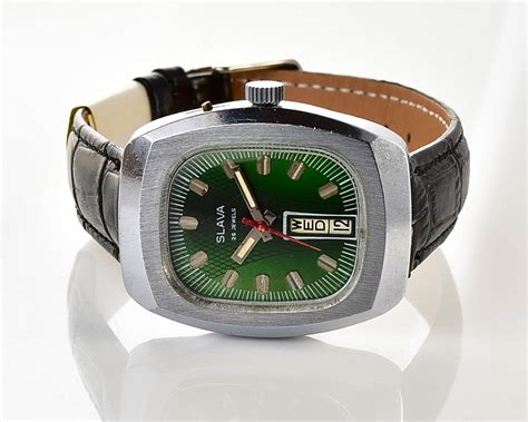 Large soviet mechanical vintage watch Slava “Fridge” – SovietWatchStore.com