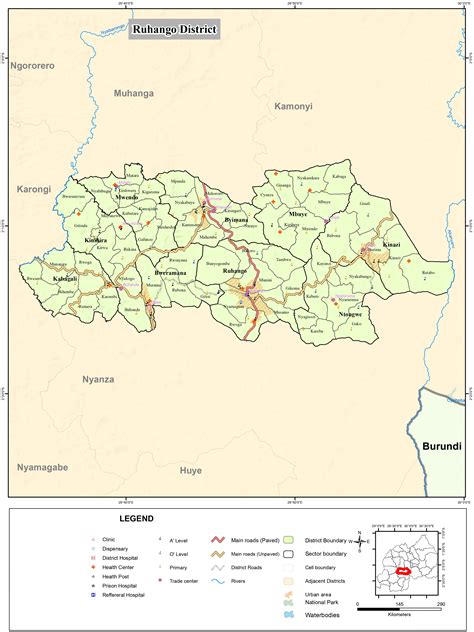 Carte Du District De Ruhango