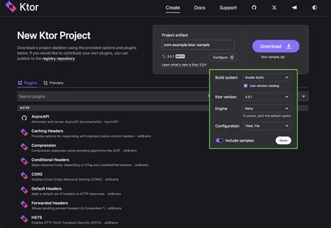 Create Open And Run A New Ktor Project Ktor Documentation