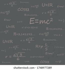 Math Physics Formulas Seamless Pattern Stock Vector Royalty Free Shutterstock