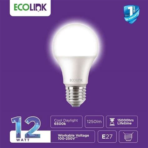Jual Lampu Bohlam Led Ecolink W Watt W Super Terang Garansi Resmi Tahun Di Seller Wijaya