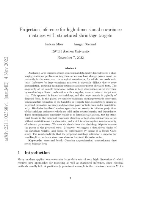 Projection Inference For High Dimensional Covariance Matrices With