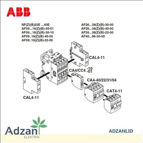 Jual Abb Auxiliary Contact Block Ca4 10 1sbn010110r1010 Kontak