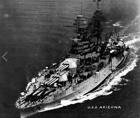 Uss Arizona Bb 39 At Pearl Harbor