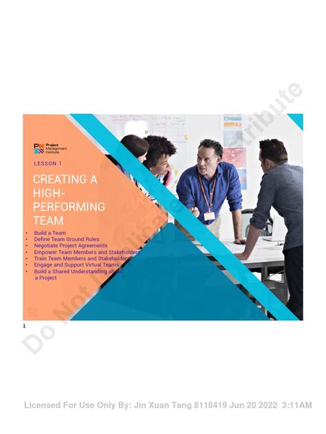 Creating High Performance Team Pdf Service Level Agreement Business