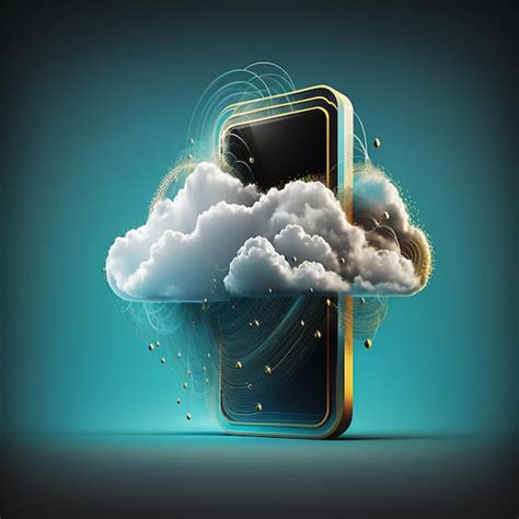 Illustration Réaliste De La Technologie De Cloud Computing Créée Avec L
