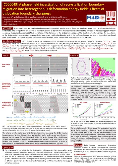 Pdf A Phase Field Investigation Of Recrystallization Boundary