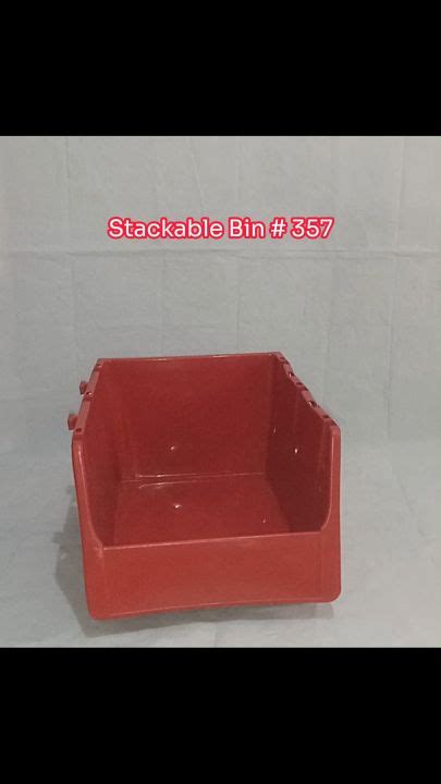 Plastic 357 Stackable Bin Boxes Storage Organizer Supplies Tools