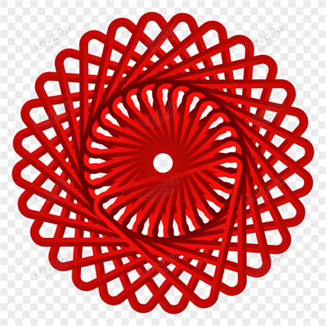 레드 럭셔리 이슬람 패턴 만달라 골든 원 프레임