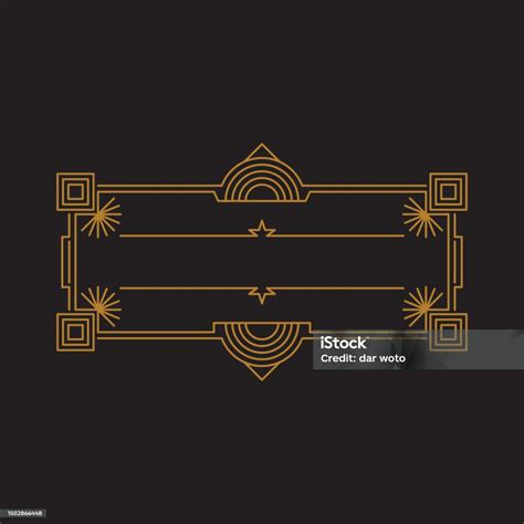 Artdeco 벡터 일러스트레이션 디자인 템플릿 예술에 대한 스톡 벡터 아트 및 기타 이미지 예술 인사장 1920년