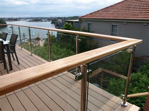 Frameless Glass Balustrade With Timber Top Rail