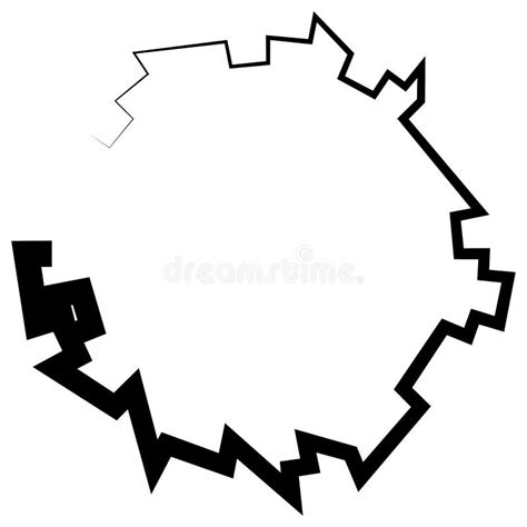 Geometric Random Circular Element Abstract Angular Circle Shape Stock Vector Illustration Of